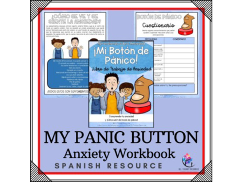 SPANISH VERSION My Panic Button | Anxiety Curriculum Workbook ...