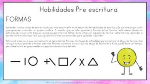 SPANISH VERSION - Fine Motor Strategies - Pre-Writing Skills ...
