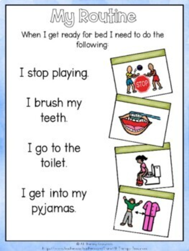 Bedtime Story | Going to Bed | Sleeping in Own Bed Social Narrative ...