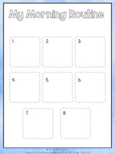 My Morning & Night Activity Worksheet | Daily Routine Visual Supports ...