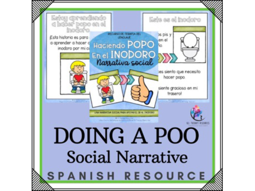 SPANISH VERSION | Doing a Poo Social Story | SPED Autism Toileting ...