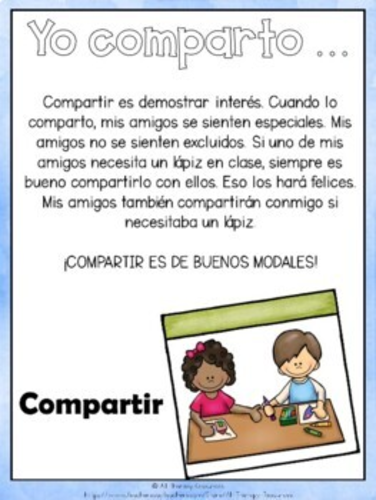 SPANISH VERSION | I Have Good Manners Social Narrative | Classroom ...