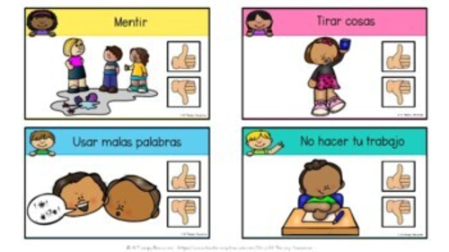 SPANISH VERSION | Learning My Manners | Choice Cards | Social Skills ...