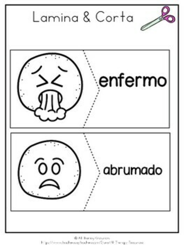 SPANISH VERSION - Emoji Emotions Feelings Puzzles - Social Emotion ...