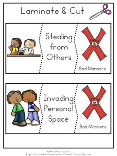 Good & Bad Manners | Three Piece Puzzles | Character Development ...
