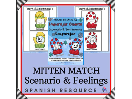 SPANISH VERSION Mitten Match Scenario and Feelings - Winter Counseling ...