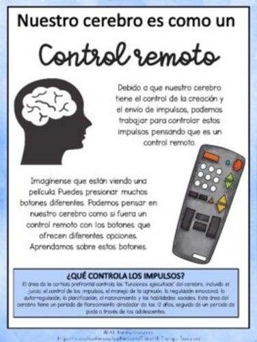 SPANISH VERSION -Let's Pause Impulse Control Counseling Lesson Self ...
