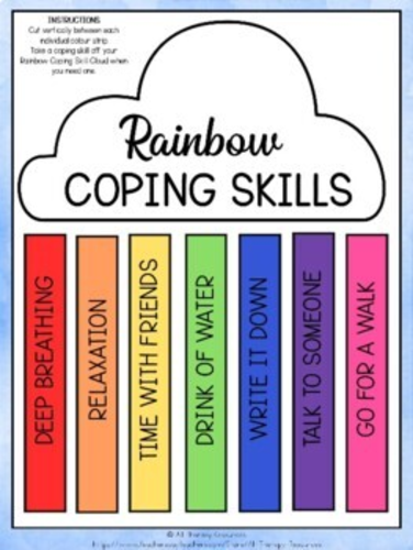 Rainbow Coping Calming Skills | FREEBIE | Social Emotional Learning ...