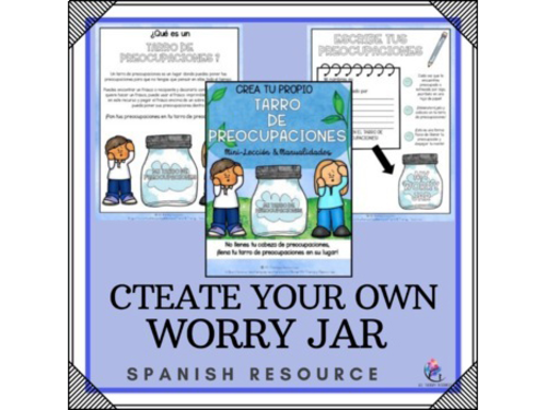 SPANISH VERSION Worry Jar - Coping Strategies for Anxiety - SEL ...