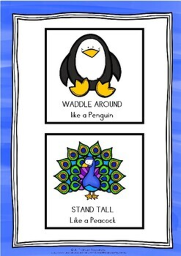 "Move like an Animal" ZOO ANIMALS - Movement Cards - Gross Motor Skill ...