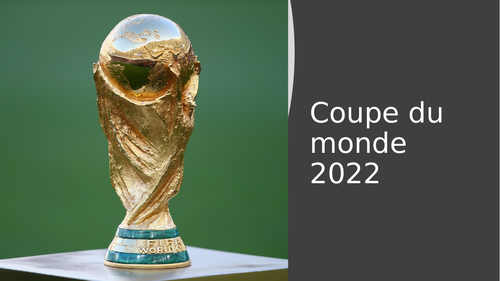 Coupe du monde 2022 French world cup | Teaching Resources