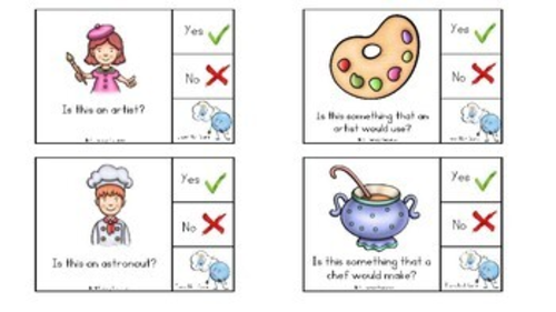 Community Helpers - Yes No Questions - Speech Therapy & Autism Resource ...