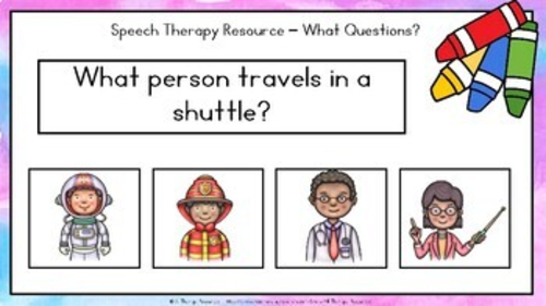 Wh (What Questions) - Community Helpers Theme - Speech Therapy Resource ...