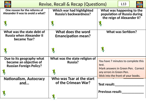 Alexander II - Emergence of Opposition (Early reign) | Teaching Resources