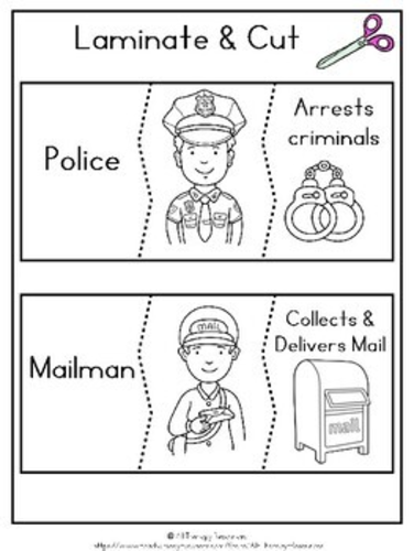 Community Helpers - Three Piece Puzzles - Early Learning & Autism ...