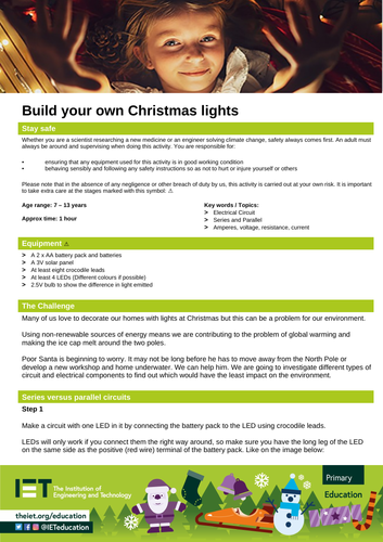 Build your own Christmas lights | Teaching Resources