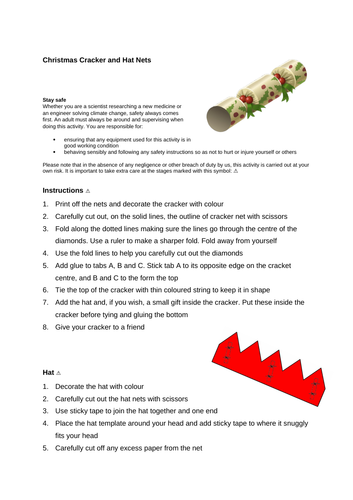 How to make a Christmas cracker | Teaching Resources