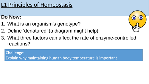 Principles of Homeostasis - Lesson 1 | Teaching Resources Principles of Homeostasis - Lesson 1 | Teaching Resources