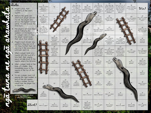 Genetic inheritance & natural selection revision game | Teaching Resources