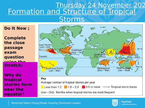 AQA 1A Tropical Storms (ALL LESSONS) | Teaching Resources