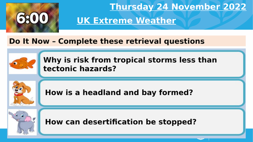 AQA 1A Tropical Storms (ALL LESSONS) | Teaching Resources