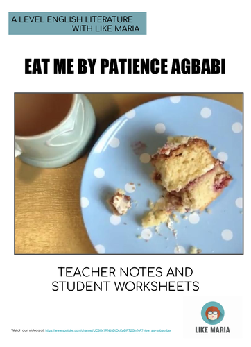 Teacher/student booklet on Eat Me by Patience Agbabi | Teaching Resources