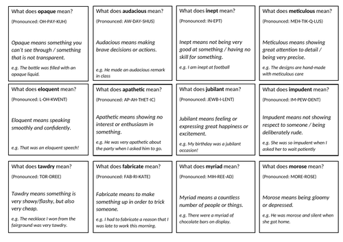 Expanding Your Vocabulary (Synonyms) | Teaching Resources