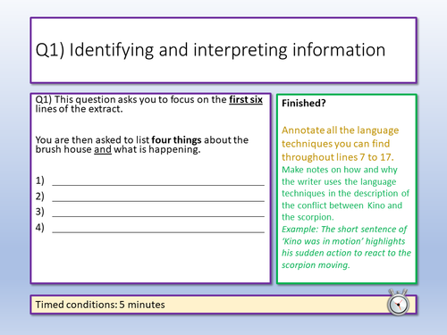 AQA English Language Paper 1 June 2022 | Teaching Resources
