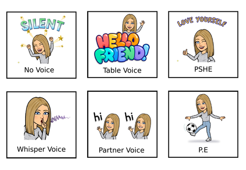 Bitmoji Timetable Template | Teaching Resources