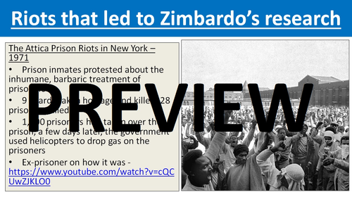 Zimbardo's Stanford Prison Experiment - AQA A Level Psychology (Social ...