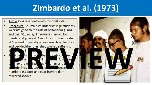 Zimbardo's Stanford Prison Experiment - AQA A Level Psychology (Social ...