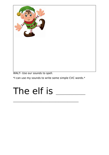 Little Green Elf Christmas writing Y1 | Teaching Resources