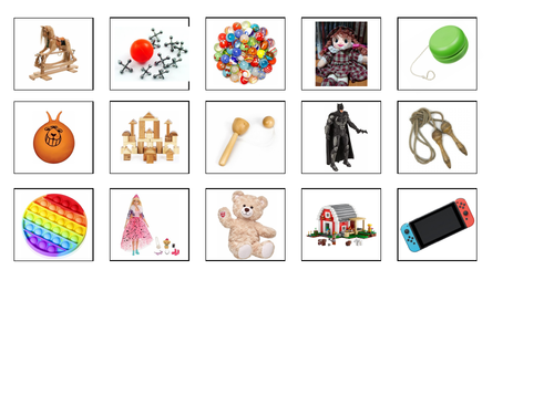 Old and new toys worksheet | Teaching Resources