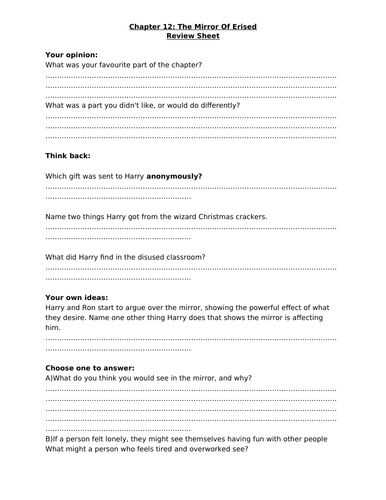 Harry Potter and the Philosopher's Stone Chapters 11-17 Reading ...