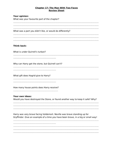 Harry Potter and the Philosopher's Stone Chapters 11-17 Reading ...