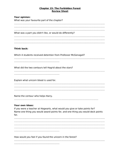 Harry Potter and the Philosopher's Stone Chapters 11-17 Reading ...