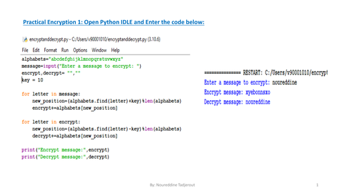 Practical Encryption And Decryption Teaching Resources