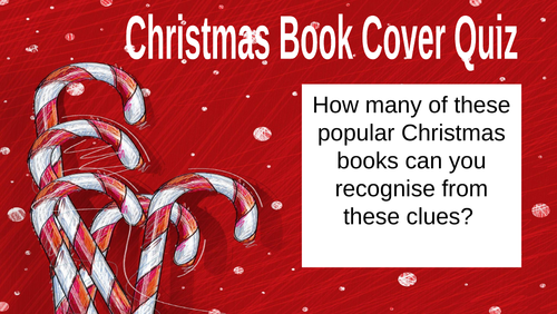 Christmas Book Cover Quiz | Teaching Resources
