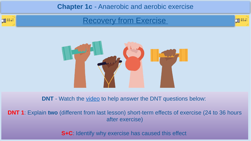 Recovery from exercise - GCSE Physical Education - AQA | Teaching Resources