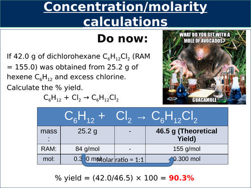 1. Stoichiometry - Pearson IB Chemistry Lesson PowerPoints (whole topic ...