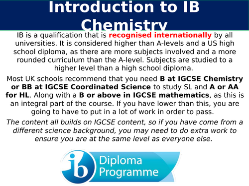 2 and 12. Atomic structure - Pearson IB Chemistry Lesson PowerPoints SL ...