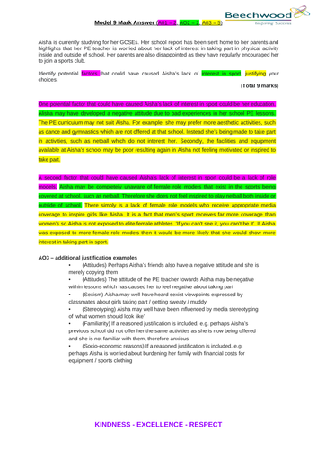 Participation: Disability (Part 3) - GCSE Physical Education - AQA ...
