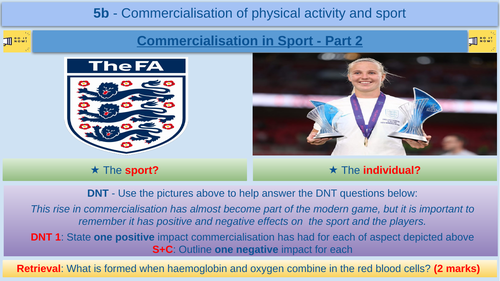 Commercialisation in Sport - Part 2 - GCSE Physical Education - AQA ...