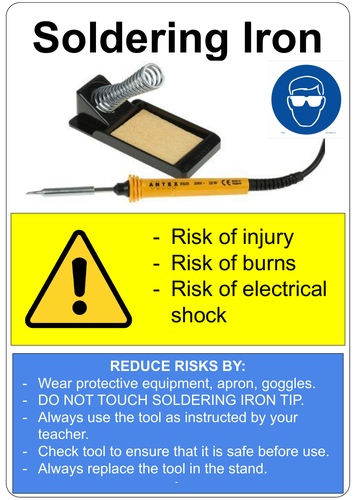 Workshop Safety Poster Pack Hand Tools | Teaching Resources
