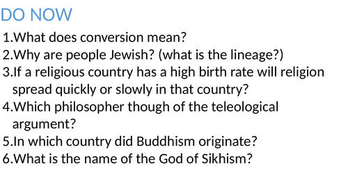 7. Benefits and Drawbacks of being religious (KS3) | Teaching Resources