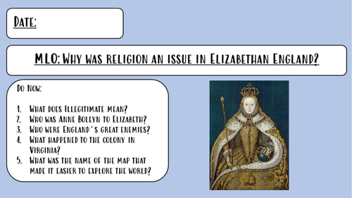 GCSE Edexcel Early Elizabethan England complete and fully resourced ...