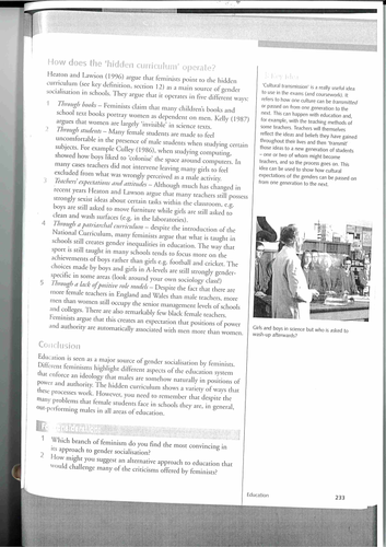 AQA Sociology A Level Education Topic 1: Role of Education | Teaching ...