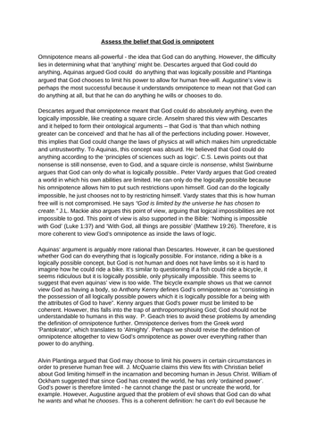OCR A LEVEL RELIGIOUS STUDIES - PHILOSOPHY MODEL ANSWERS | Teaching ... OCR A LEVEL RELIGIOUS STUDIES - PHILOSOPHY MODEL ANSWERS | Teaching ...