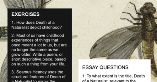 'Death of a Naturalist' by Seamus Heaney - Lesson + Study Guide ...
