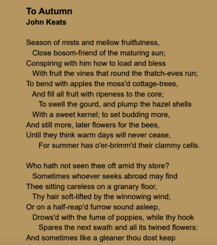 'To Autumn' by John Keats - Complete Lesson + Study Guide | Teaching ...